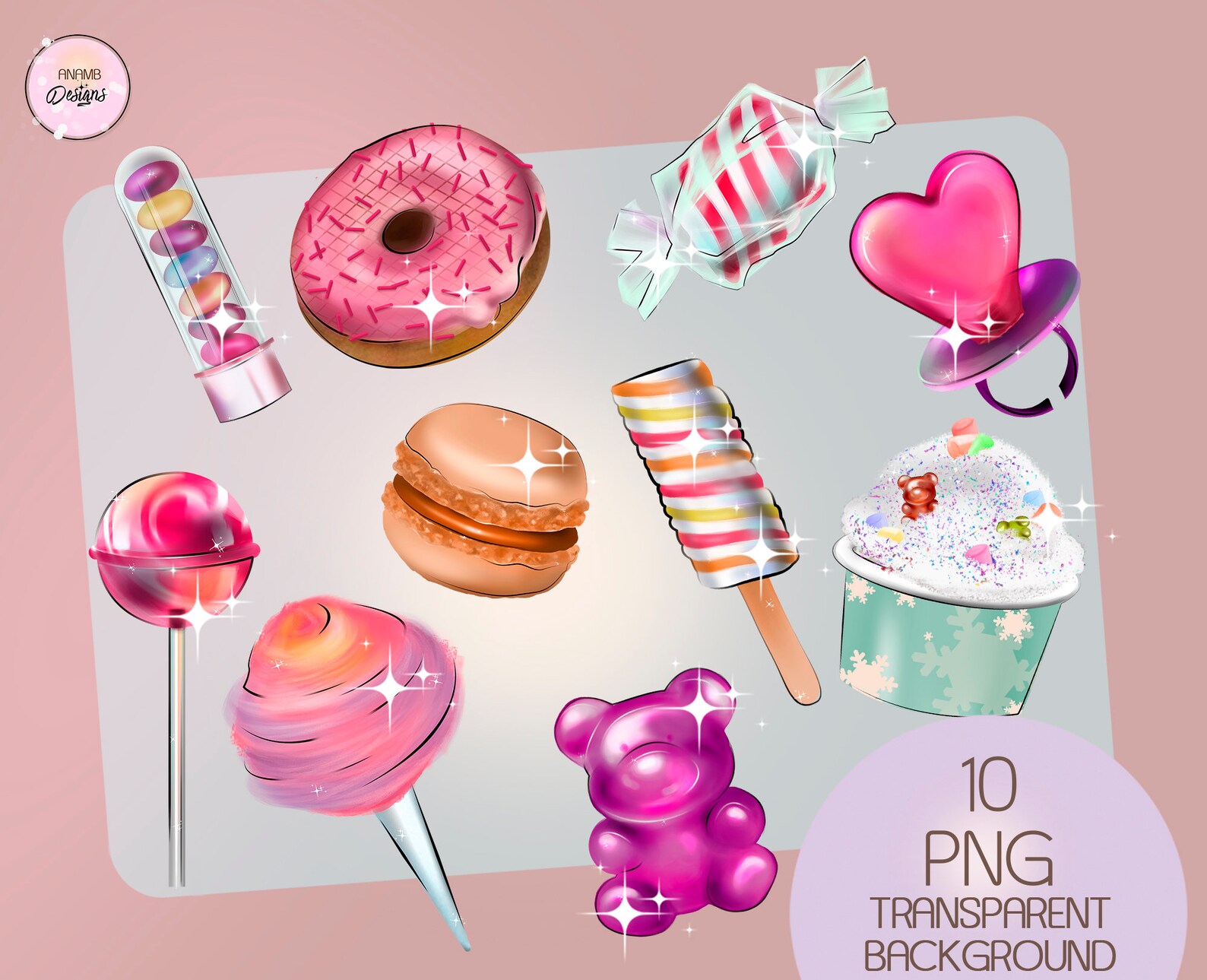 Sweet treats clipart candy clipart sweet digital stickers | Etsy