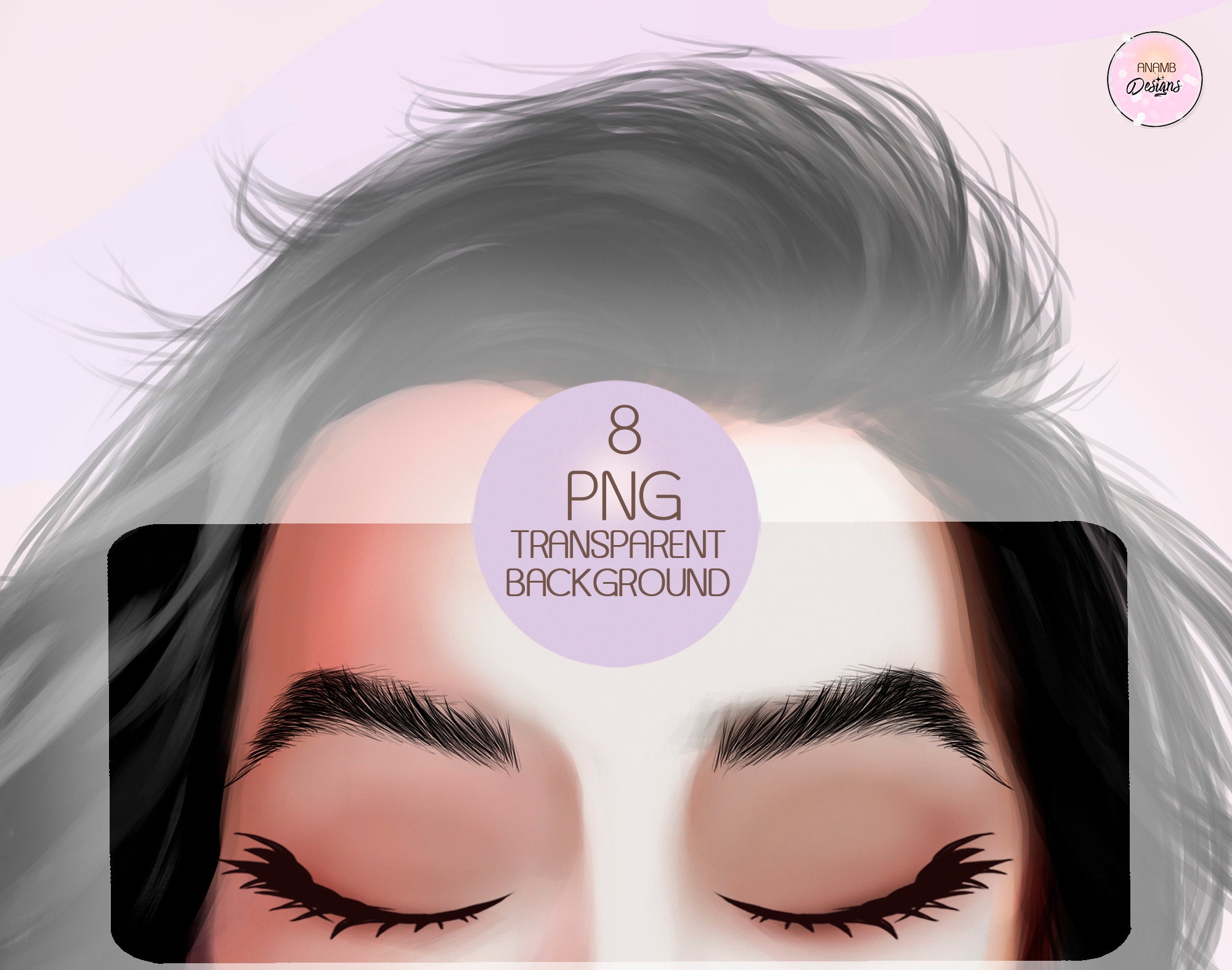 Eyebrow Printable Png, Eyebrow Template, Eyebrow Art, Overlay, Sexy ...