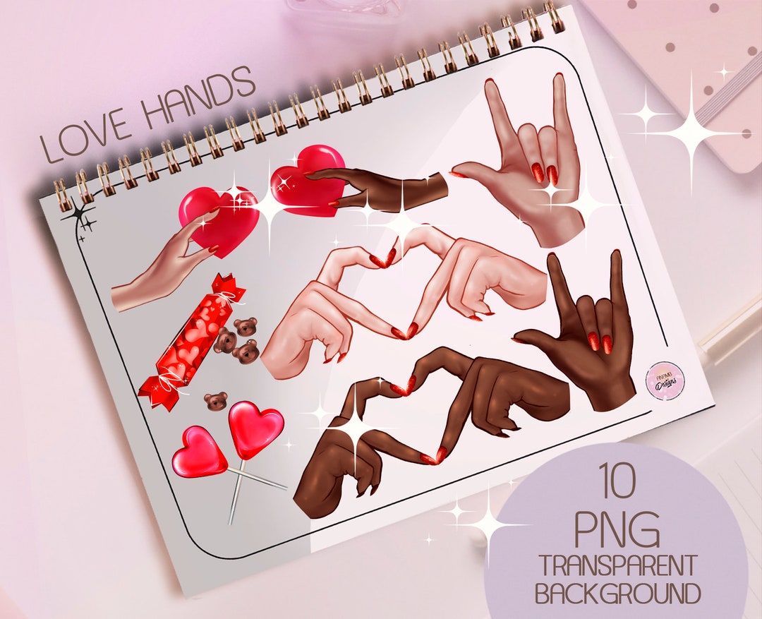Hand Love Sign Png, Heart Shape Hand Clipart, Love in the Air, Heart ...