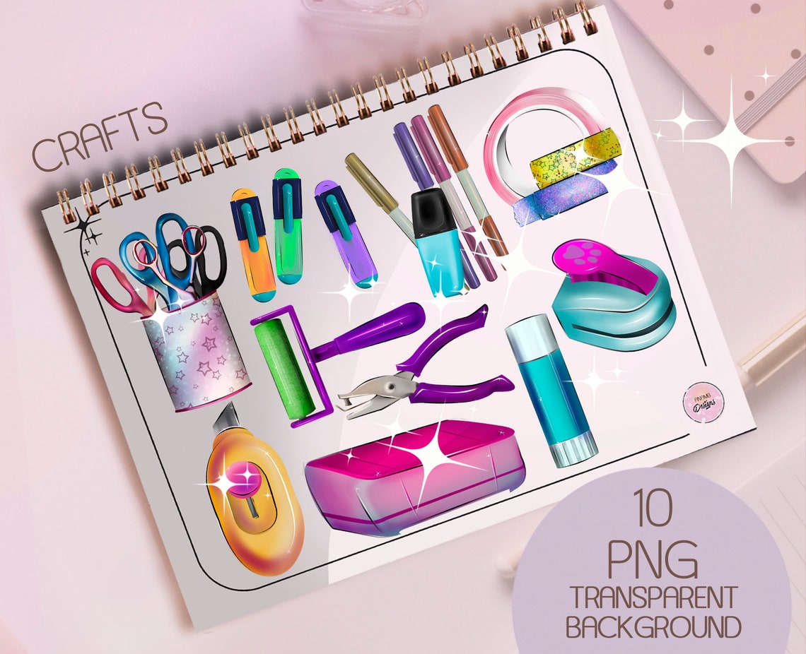 Craft Tools Clipart, Crafting Png, Cutting Machine Png, Scrapbooking ...