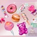 Sweet Treats Clipart, Candy Clipart, Sweet Digital Stickers, Cute Gummy ...