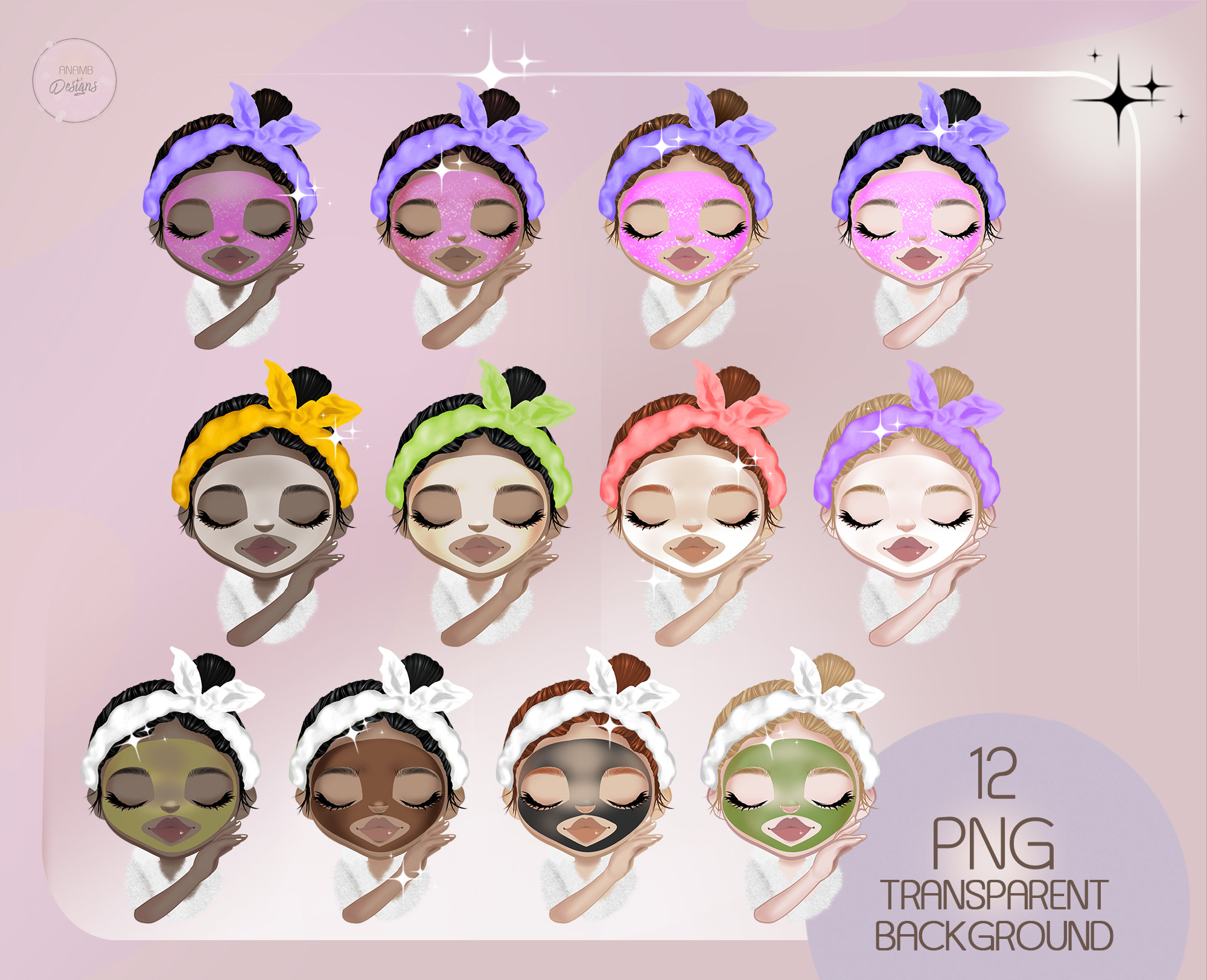 Spa Facial Mask Clip Art