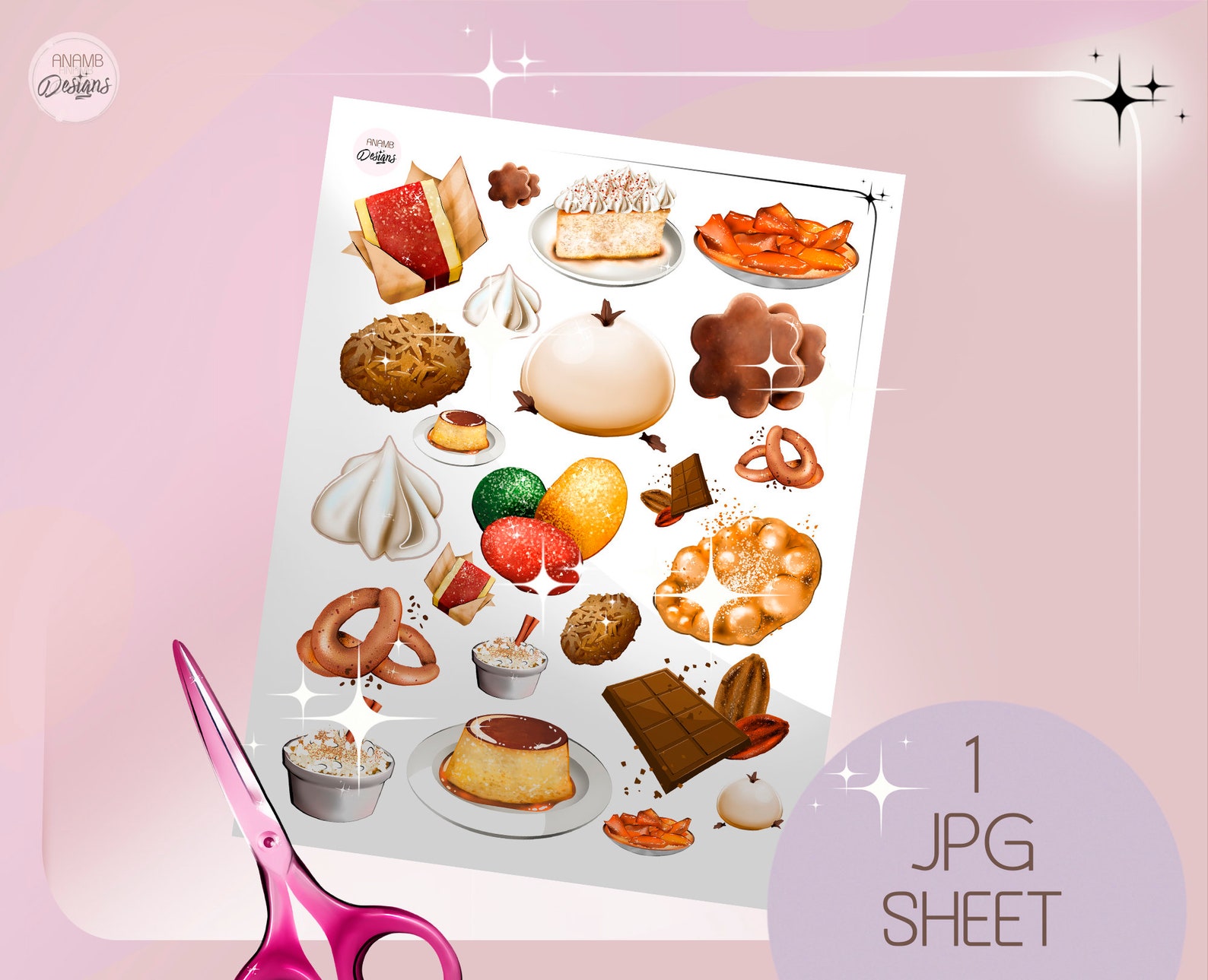 Venezuelan Sweets Digital Stickers, Dulces Venezolanos Png, Venezuela ...