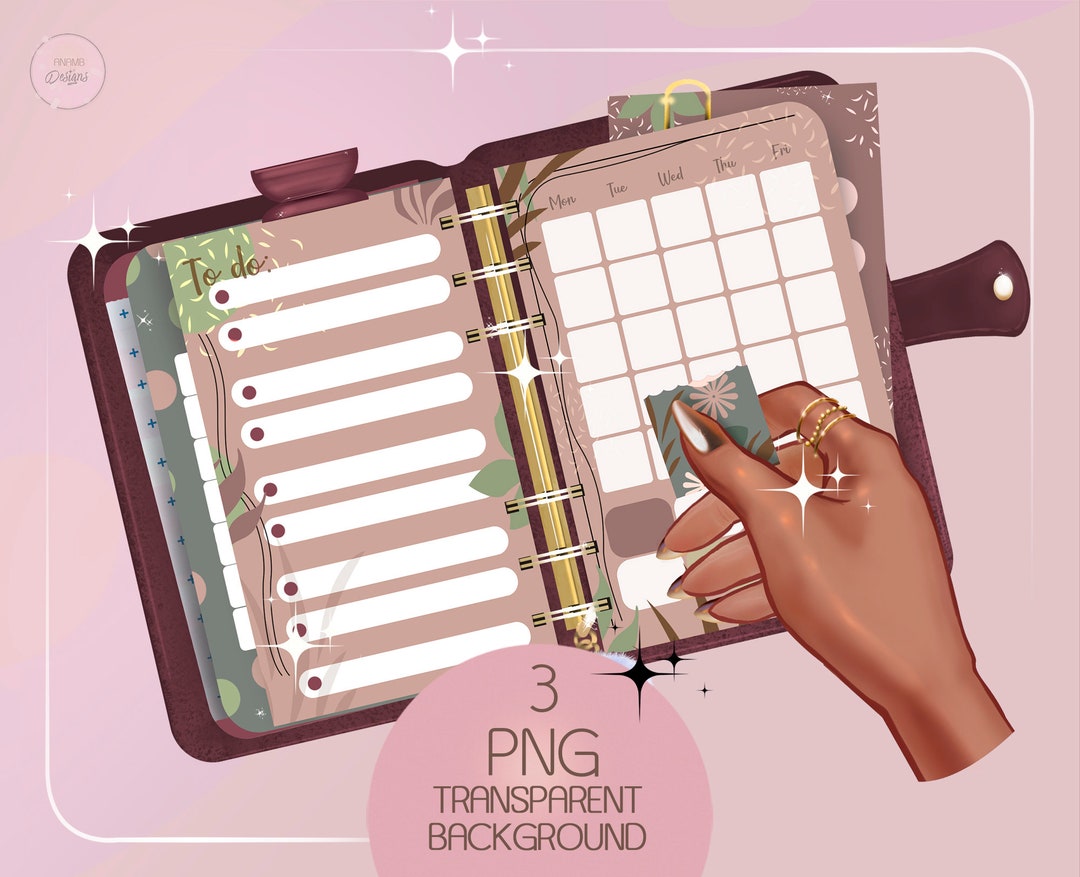 Planner Graphics Stickers, Boho Planner Clipart, Decorative Planner ...