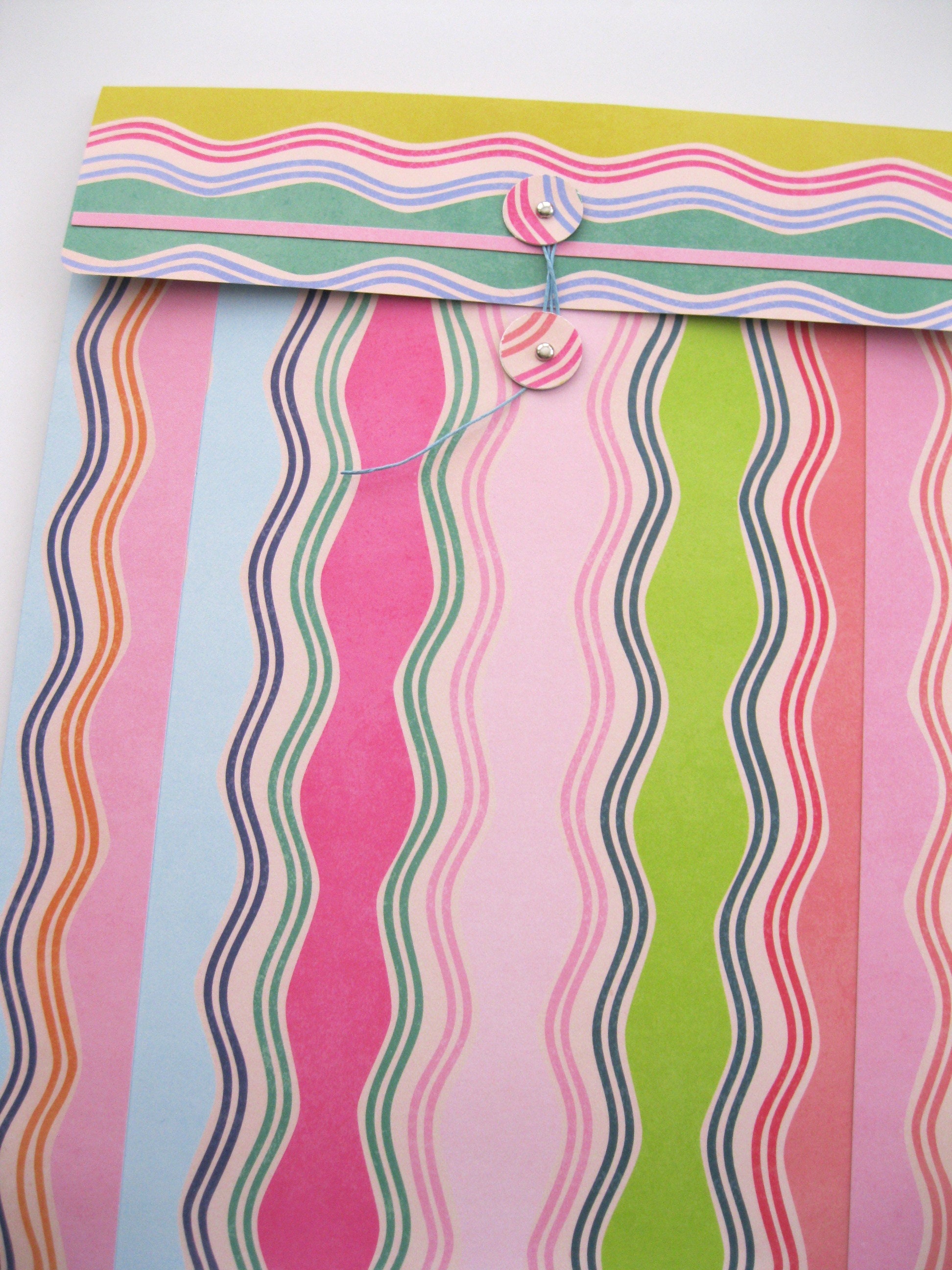 9 X 12 Envelope Qty 5 Primary Colors Modern Pattern String Tie Document ...