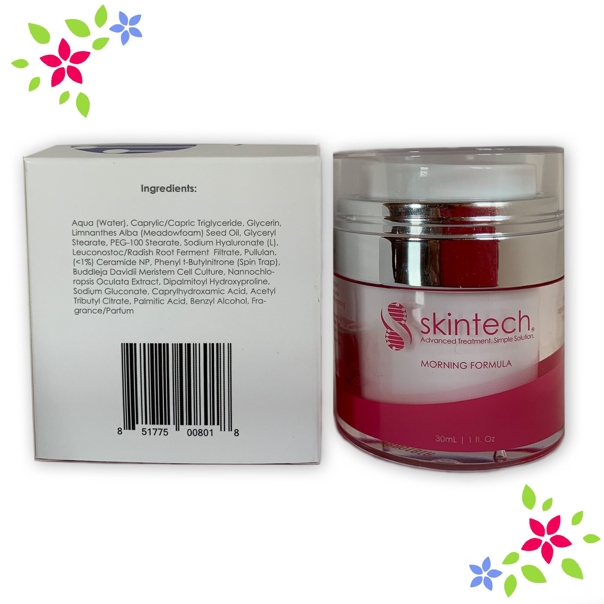 SKINTECH Simple Skin Care Product W/ Hyaluronic Acid, Spin Traps ...