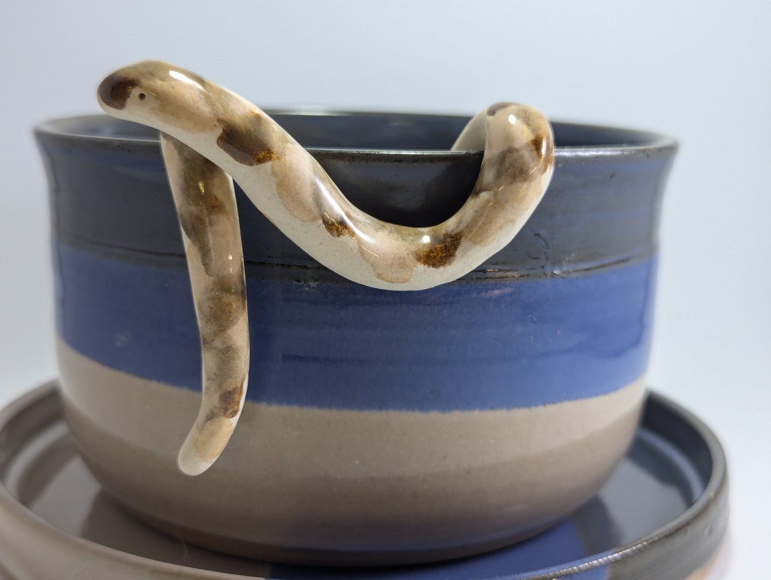 Small Ceramic Garden Pot Buddy-snake - Etsy
