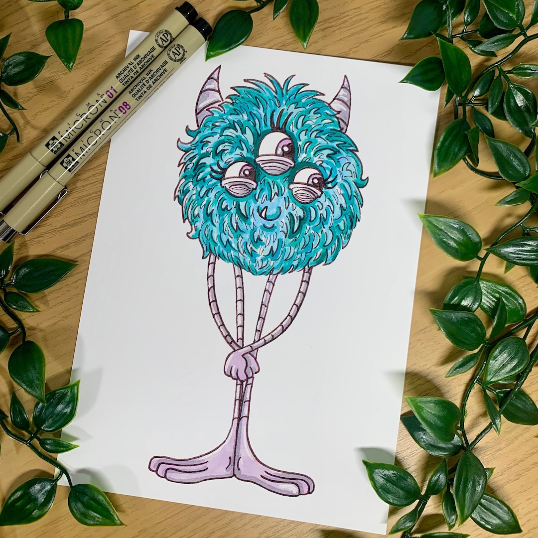 Molly Monster Art Print. - Etsy