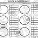 Printable Color Blend Chart (circle)- 10 Colors, Blank, Swatch Chart ...