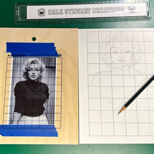 Grid Overlay 5x7 Size Sheet Transparent - Etsy