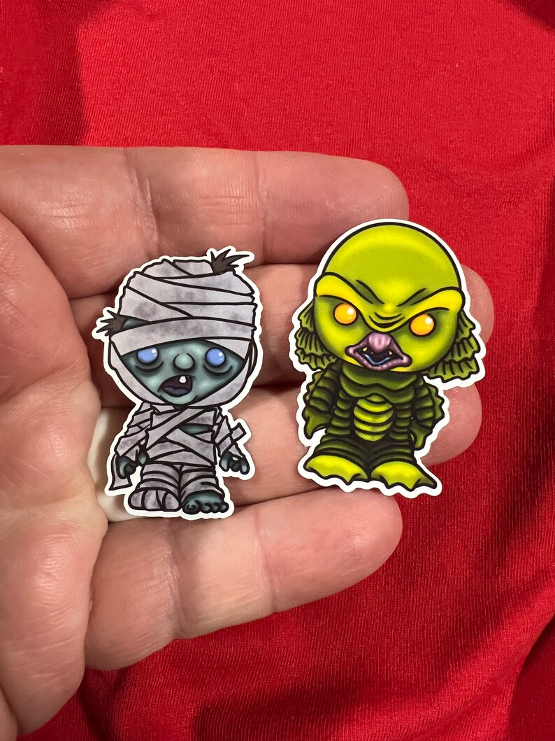 Halloween Little Monster Sticker Pack – Glossy Waterproof Vinyl 8 ...