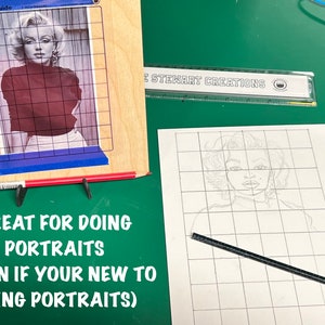 Grid Overlay 5x7 Size Sheet Transparent - Etsy