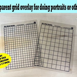 Digital Download for Printable Transparent Drawing Grid Overlay - Etsy