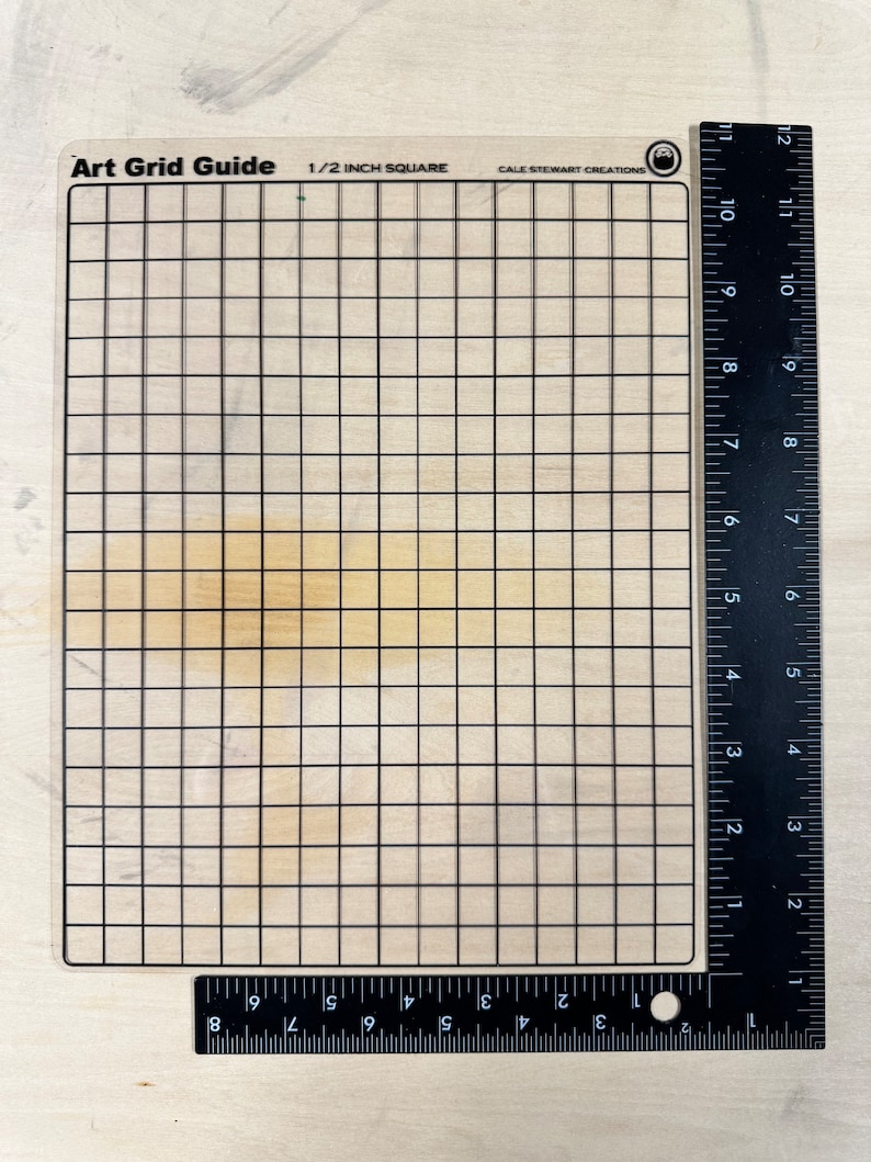 Grid Overlay 8.5x11 Full Size Sheet Transparent Sheet - Etsy