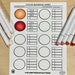 Printable Color Blend Chart (circle)- 10 Colors, Blank, Swatch Chart ...
