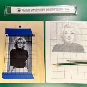 Digital Download for Printable Transparent Drawing Grid Overlay - Etsy