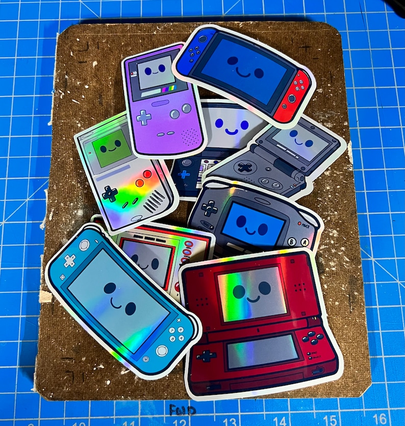 Video Game Sticker Pack Waterproof Stickers pack of 9 - Etsy