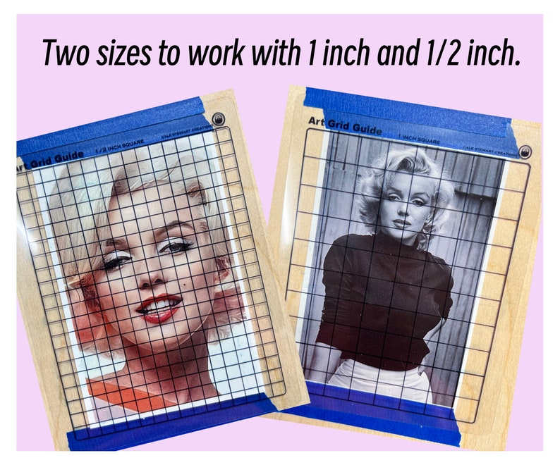 Grid Overlay 5x7 Size Sheet Transparent - Etsy