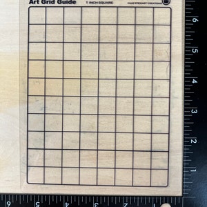 Grid Overlay 5x7 Size Sheet Transparent - Etsy