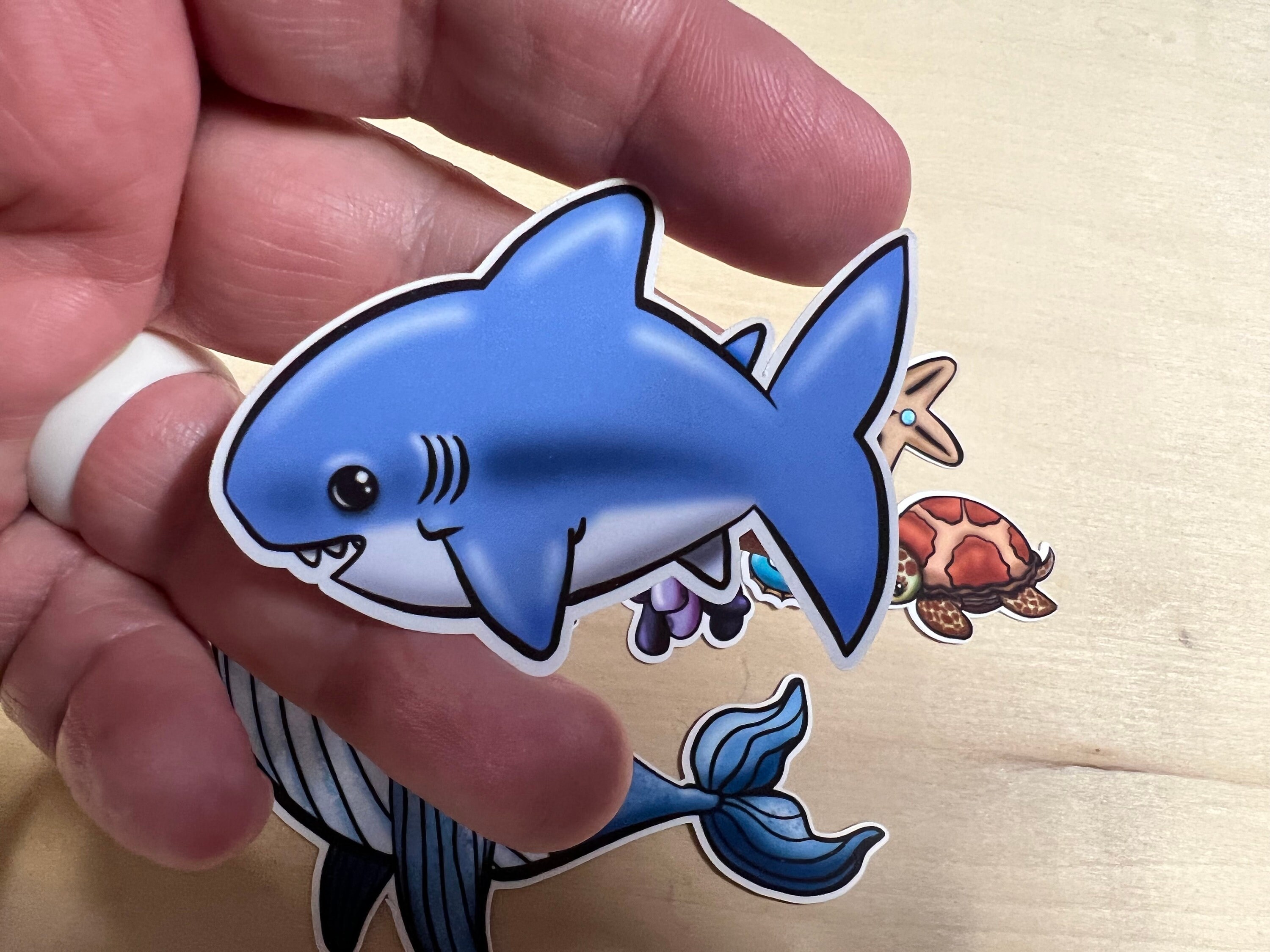 Ocean Sticker Pack Whale Sea Creators Stickers Glossy - Etsy