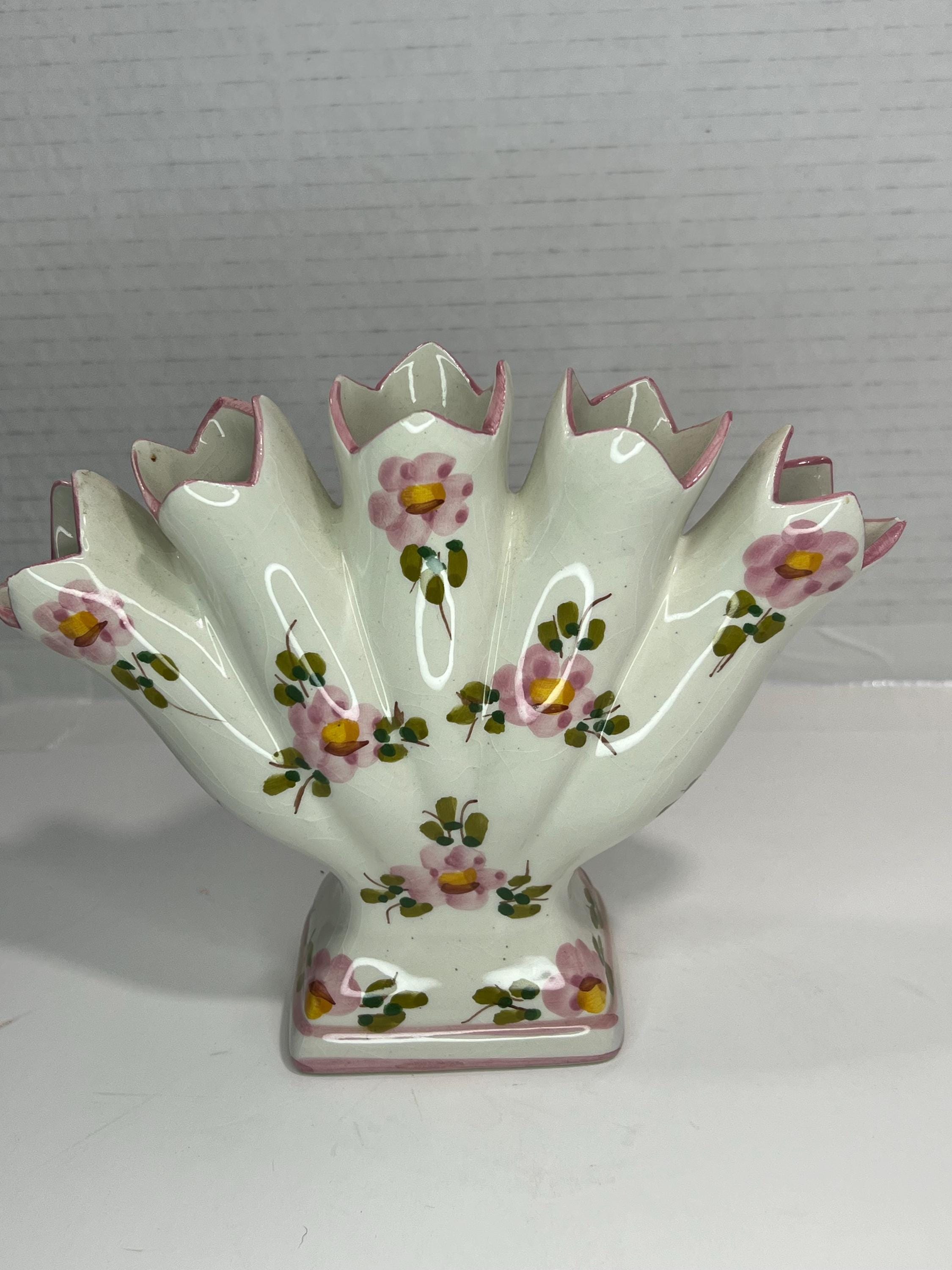 Mid Century Andrea by Sadek Art Pottery Tulipiere tulip Five Finger Bud ...