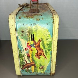 Vintage Lassie and Black Beauty Metal Lunch Box With Complete Thermos ...