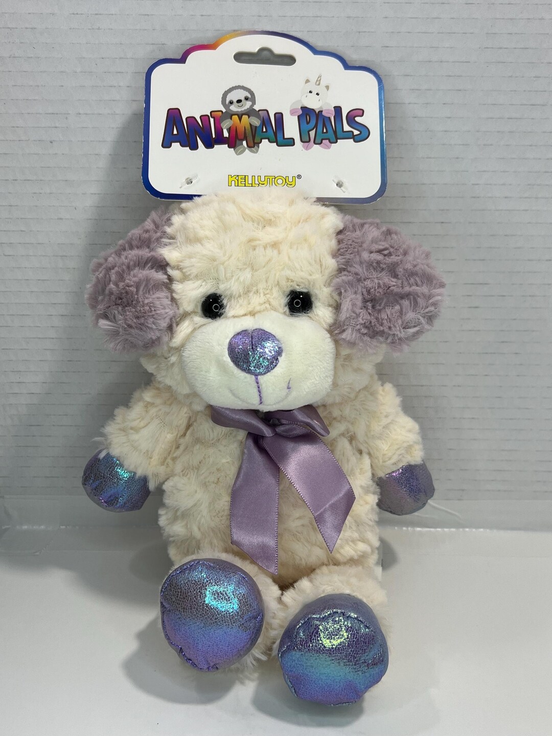 Kellytoy Animal Pals Cream and Lavender Dog New With Tags - Etsy