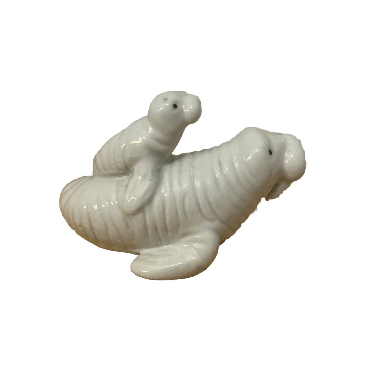 Vintage GOT Porcelain Walrus and Baby Figurine 1960s - Etsy