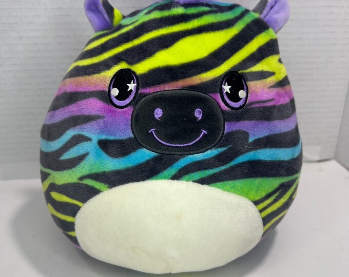 Build a Bear Zebra Rainbow Striped Plush Stuffed Animal 17 Toy - Etsy