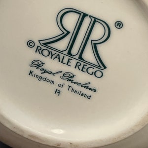 Mid Century Royale Rego Kingdom of Thailand White Porcelain Single ...
