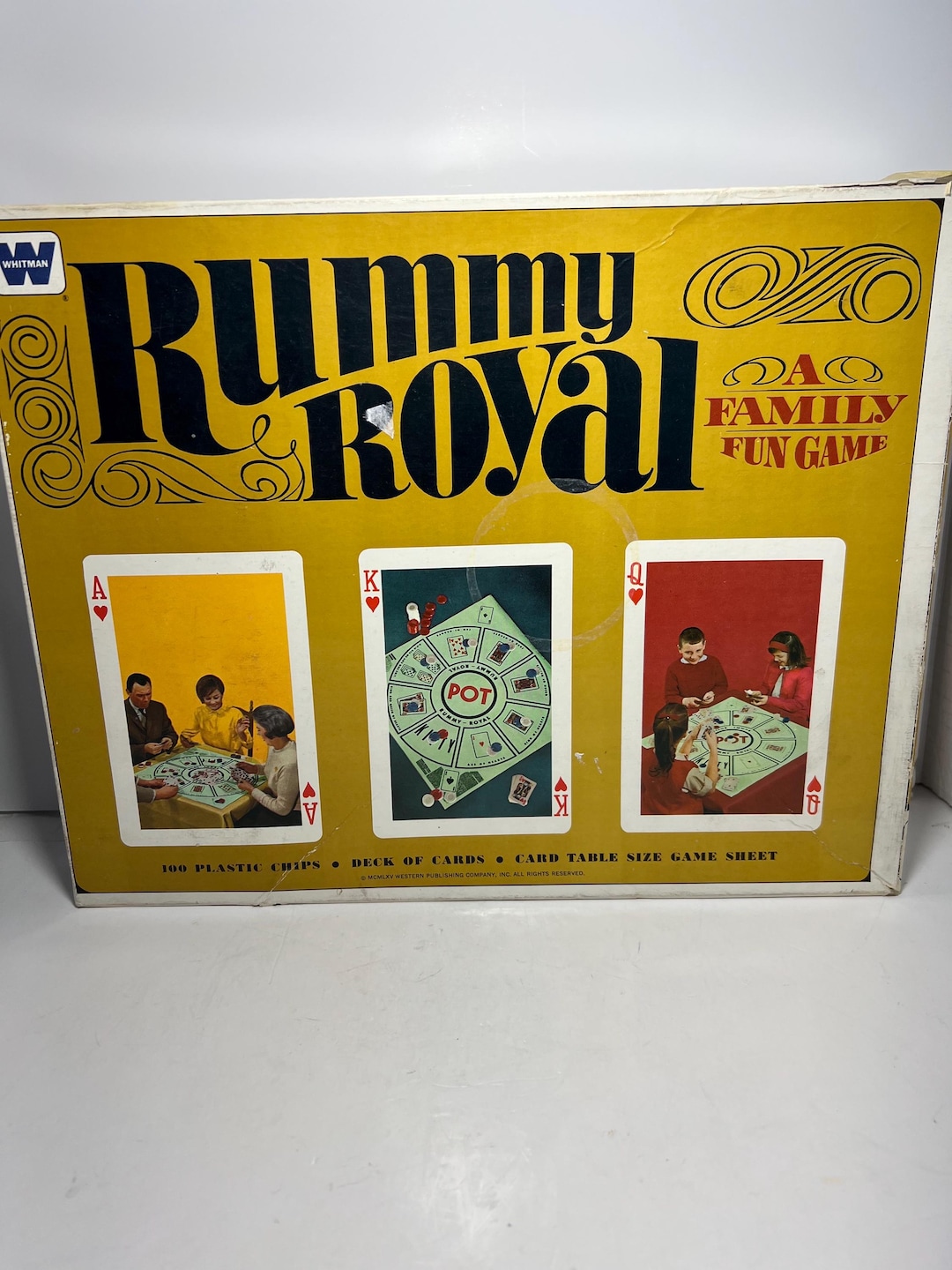 Mid Century Whitman Rummy Royal Board Game Complete in Original Box ...