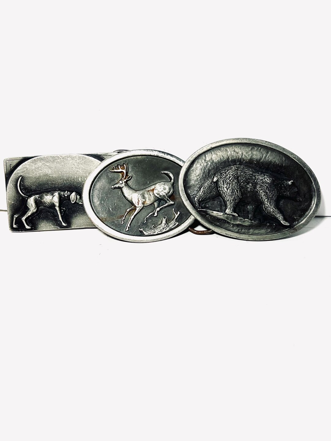 Vintage Pilgrim and Puritan Pewter Belt Buckles Designed by Sid Bell ...