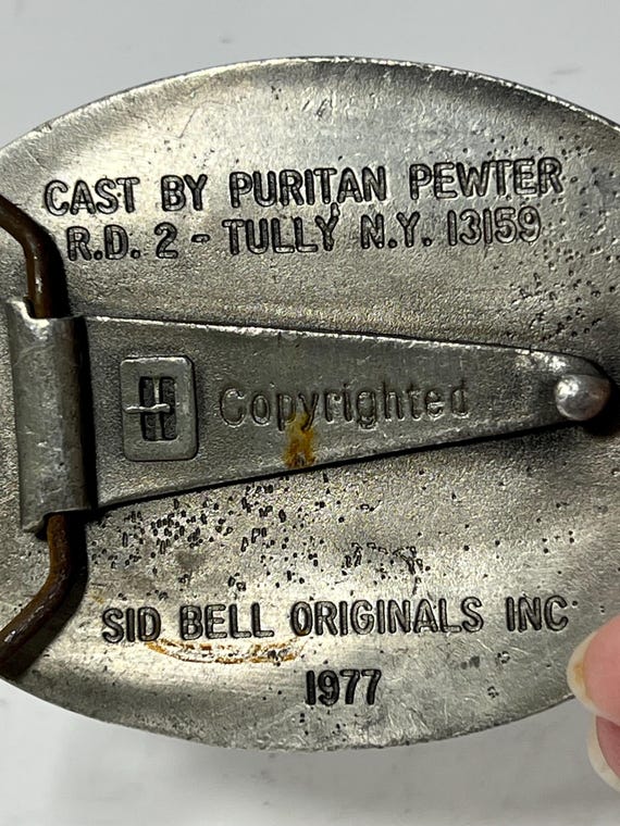 Vintage Pilgrim and Puritan Pewter Belt Buckles Desig… - Gem