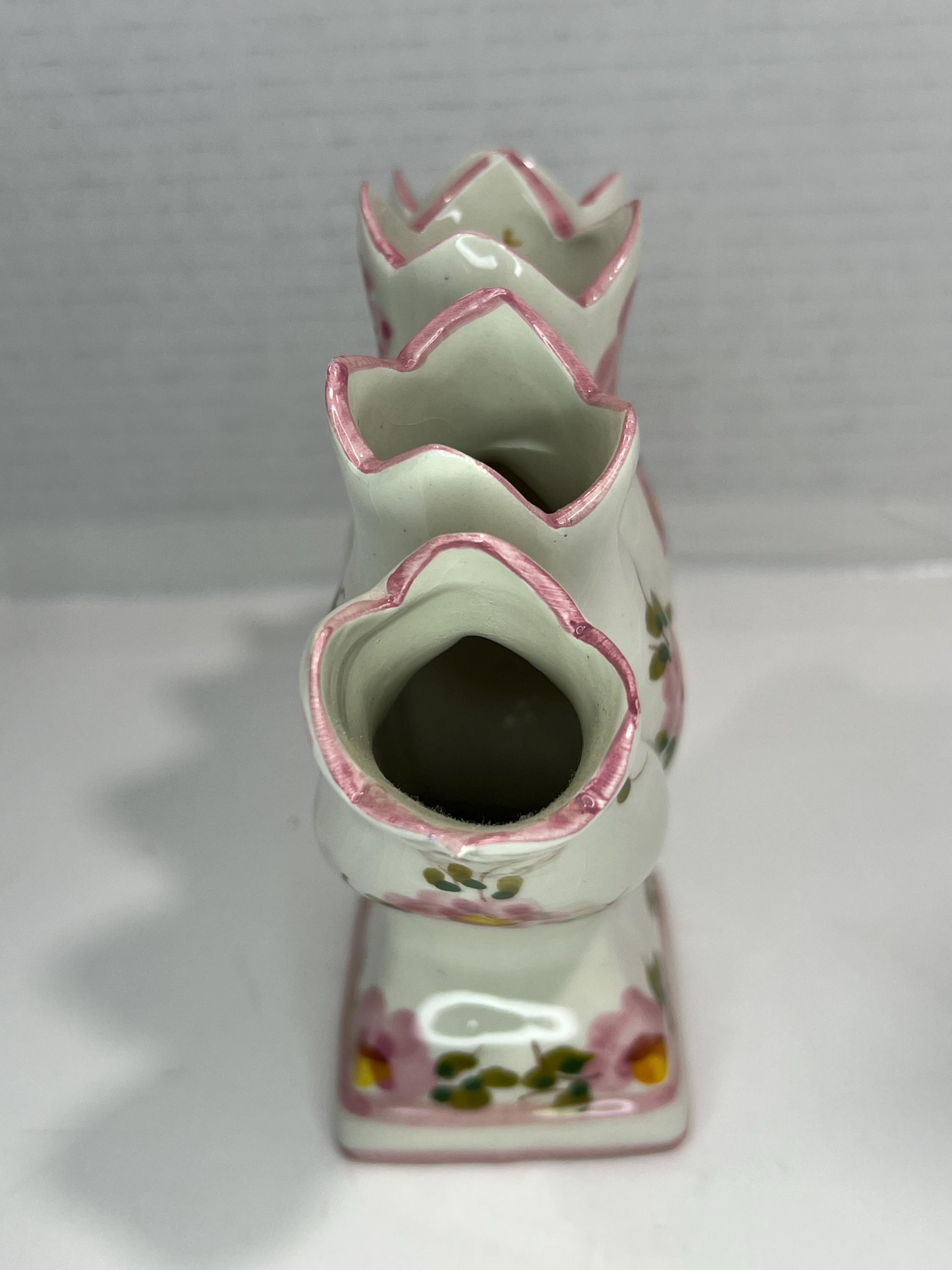 Mid Century Andrea by Sadek Art Pottery Tulipiere tulip Five Finger Bud ...