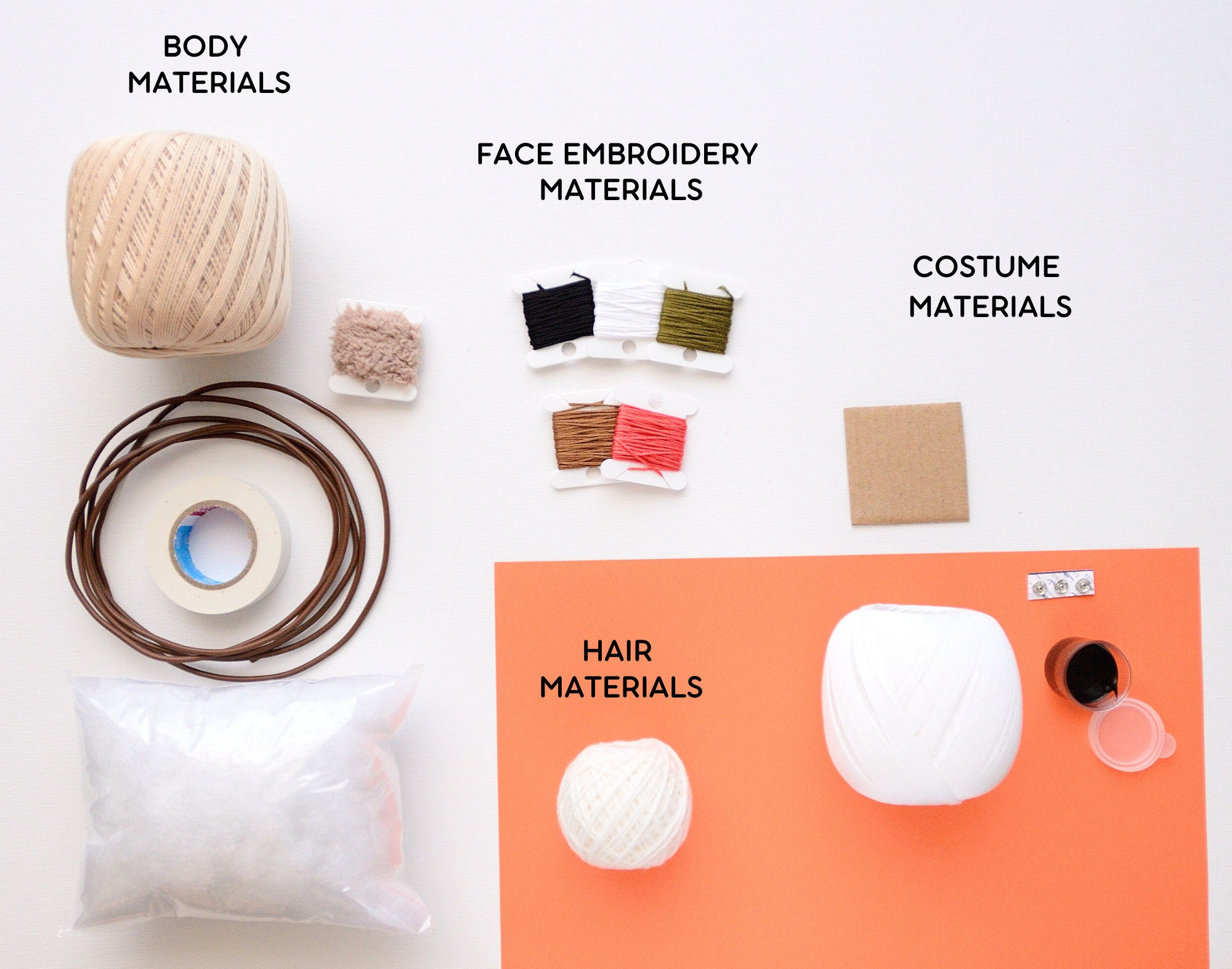 Craft Kit for Crocheting Wireframe Doll in Ghost Costume, DIY Kit ...
