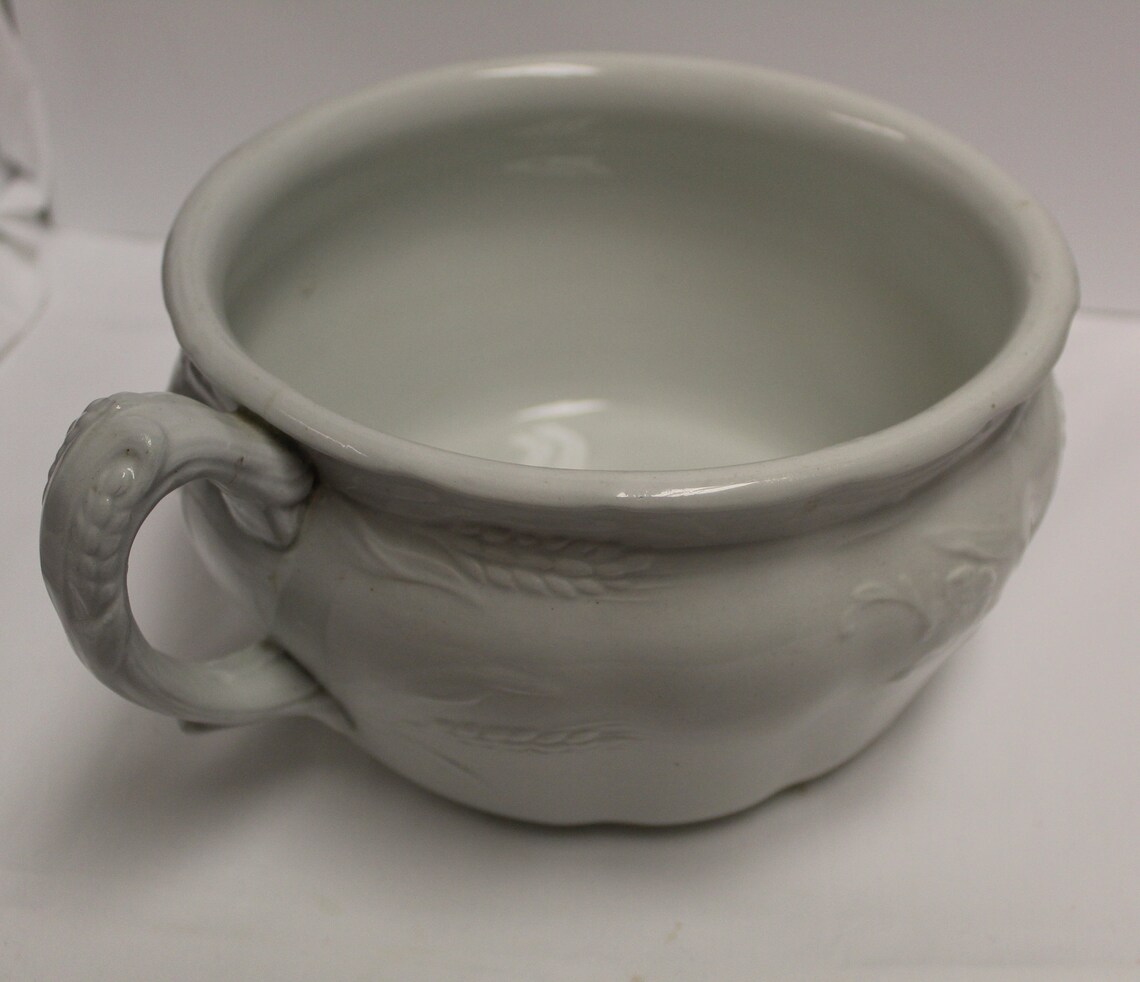 Royal Ironstone China Alfred Meakin Ltd England White Pot With Handle ...
