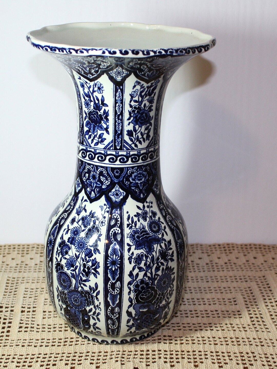 Delfts Made by Boch Holland Royal Sphinx Vase - Etsy Australia