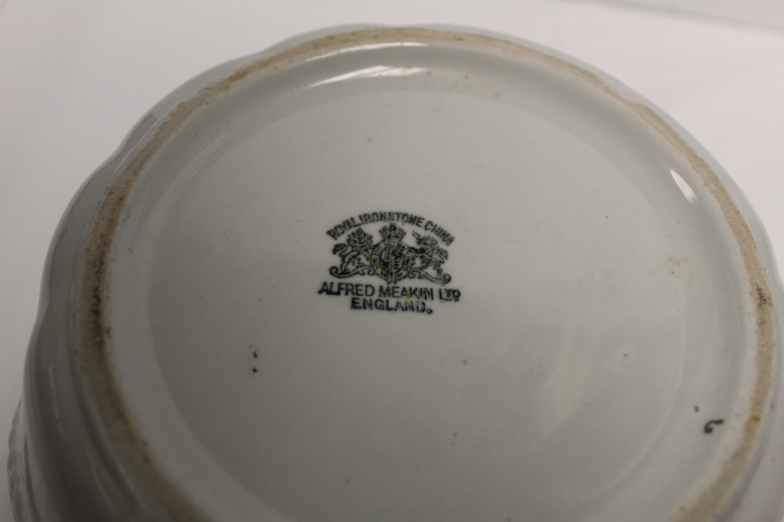 Royal Ironstone China Alfred Meakin Ltd England White Pot With Handle ...