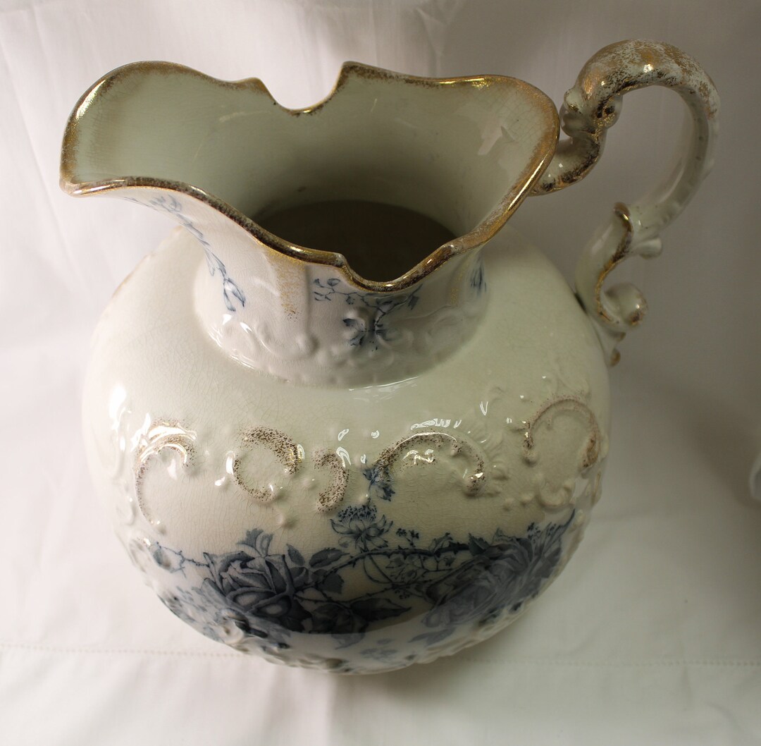 Antique Extra Large Pitcher - Etsy