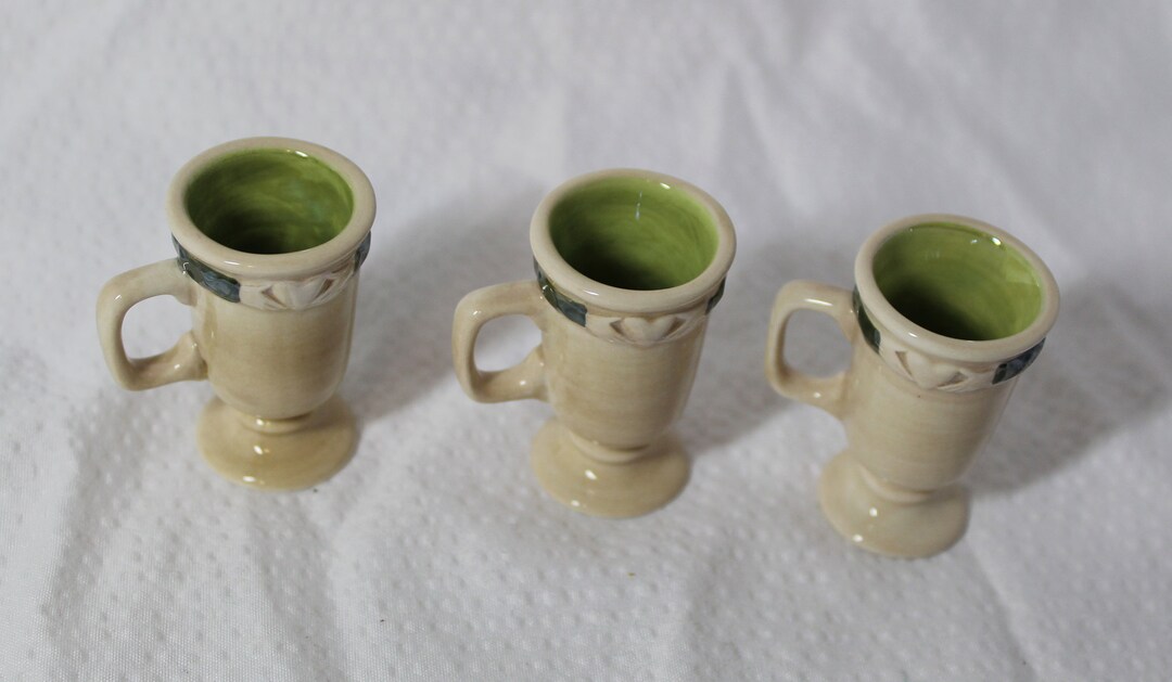 Tiny Mini Mugs on Pedestal three - Etsy