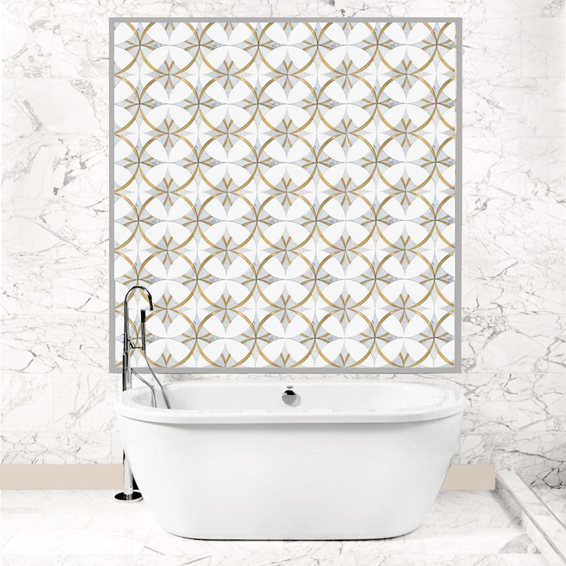 Marble Brass Ring Tile - Etsy