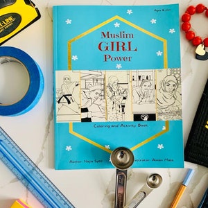 Islamic Activity Book, Islamic Book for Kids, Eid Gift, Muslim Girl ...