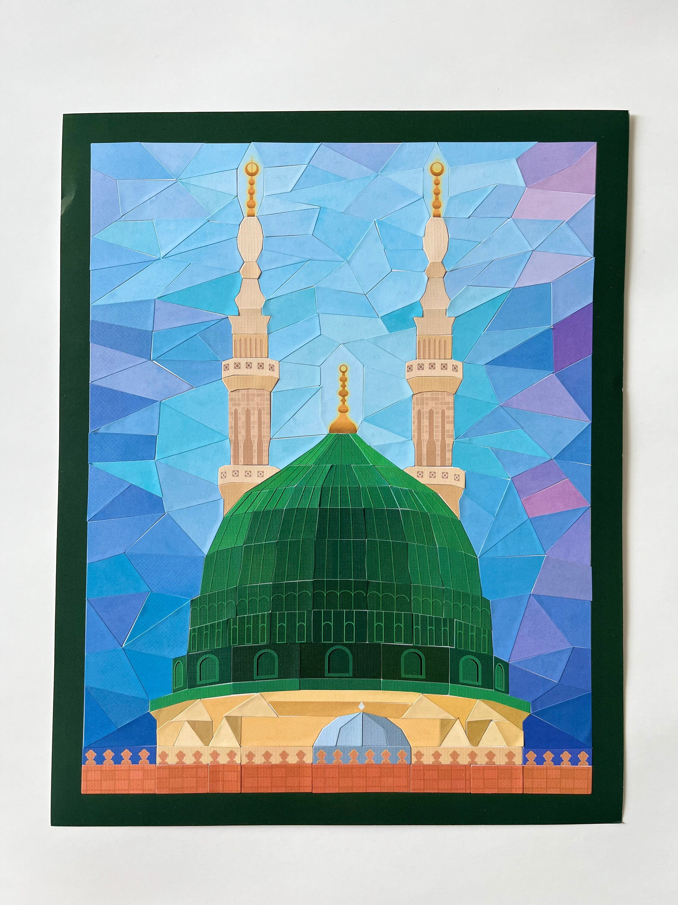 Masjid an Nabawi Stickers Set, Madina Paint by Sticker, Mosque Art by ...