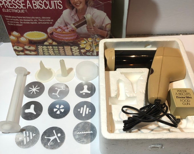 Vtg Proctor Silex Electric Food Gun Cookie Press Complete for Parts - Etsy