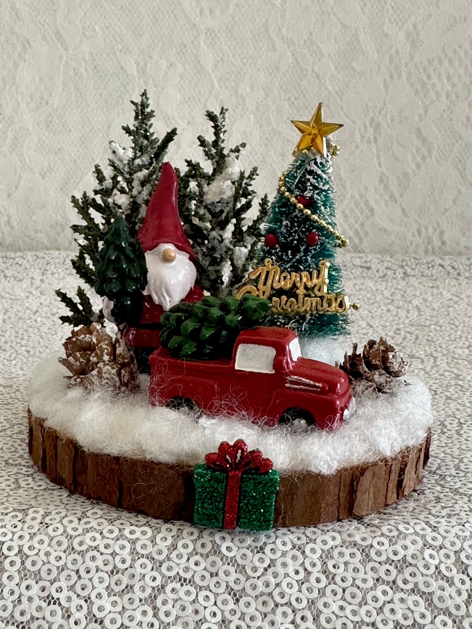 Miniature Christmas Scenes Miniature Wood Scenes Wood Base - Etsy