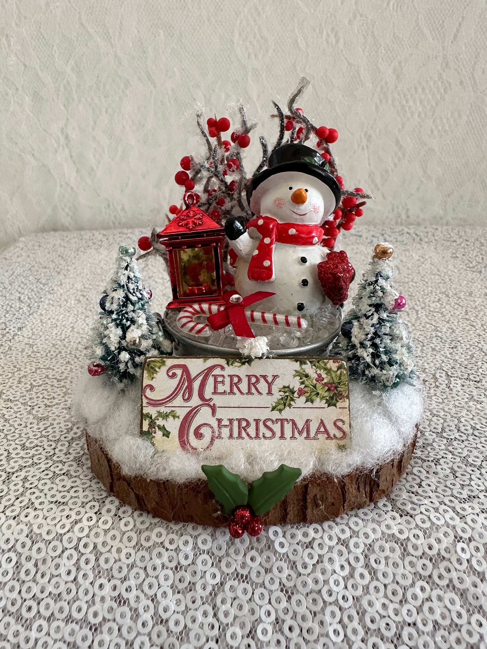 Miniature Christmas Scenes Miniature Wood Scenes Wood Base - Etsy