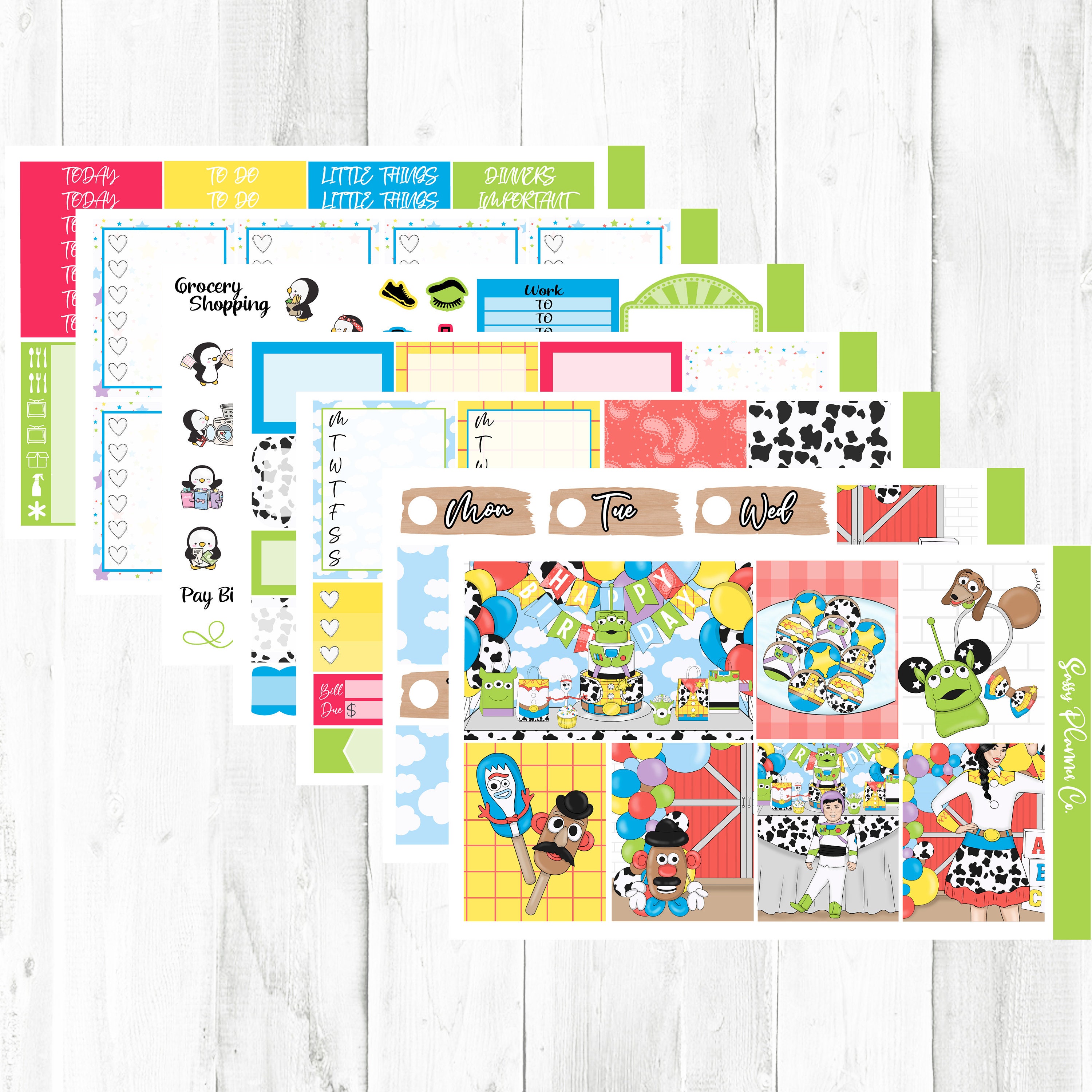 Toy Story Party Weekly Planner Kit Planner Sticker Kit | Etsy
