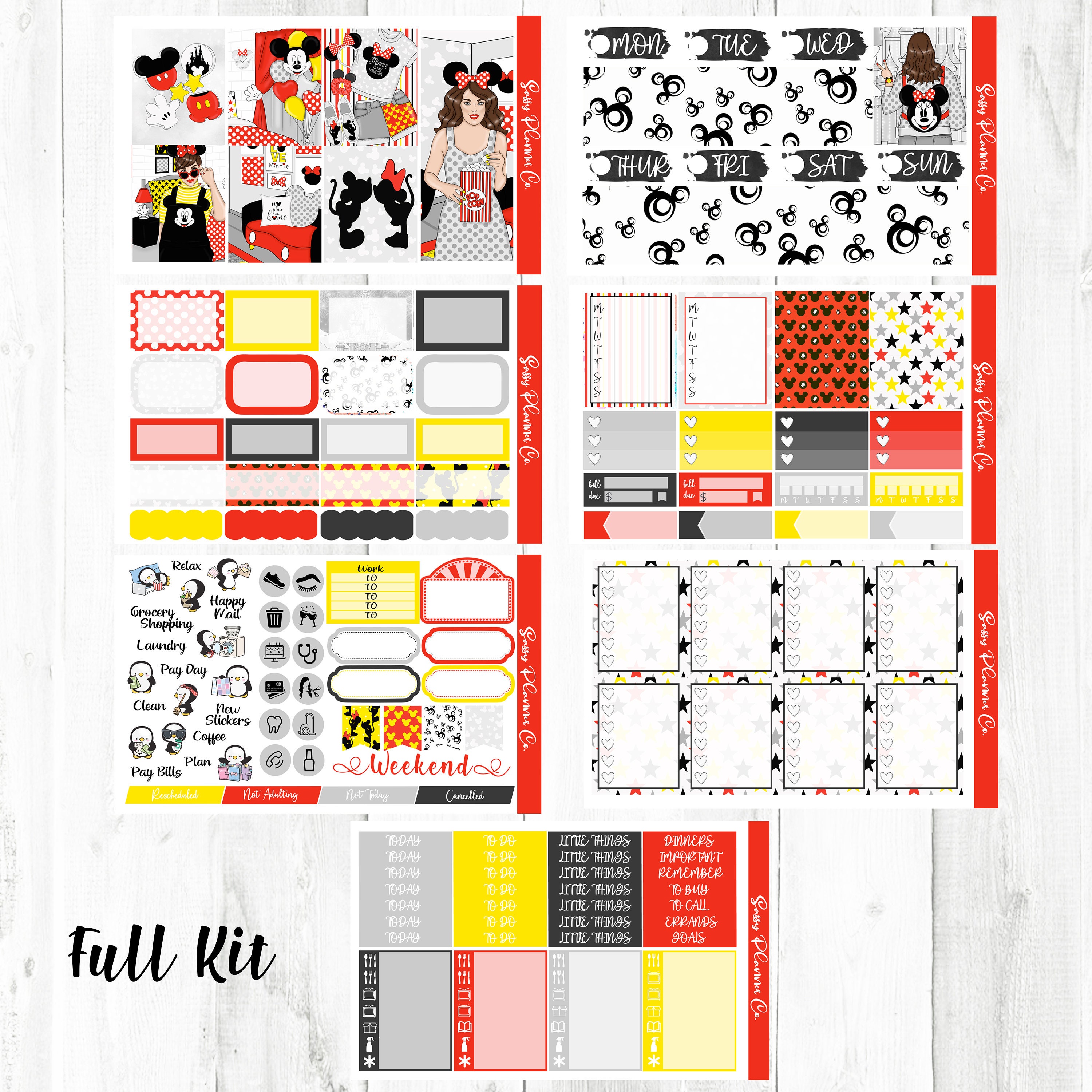 Fanatic Weekly Planner Kit Planner Sticker Kit Weekly | Etsy