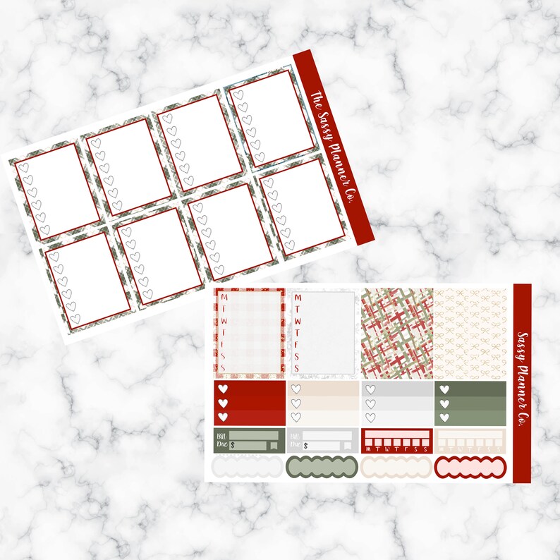 Noel Christmas Kit Christmas Planner Sticker Kit Weekly - Etsy