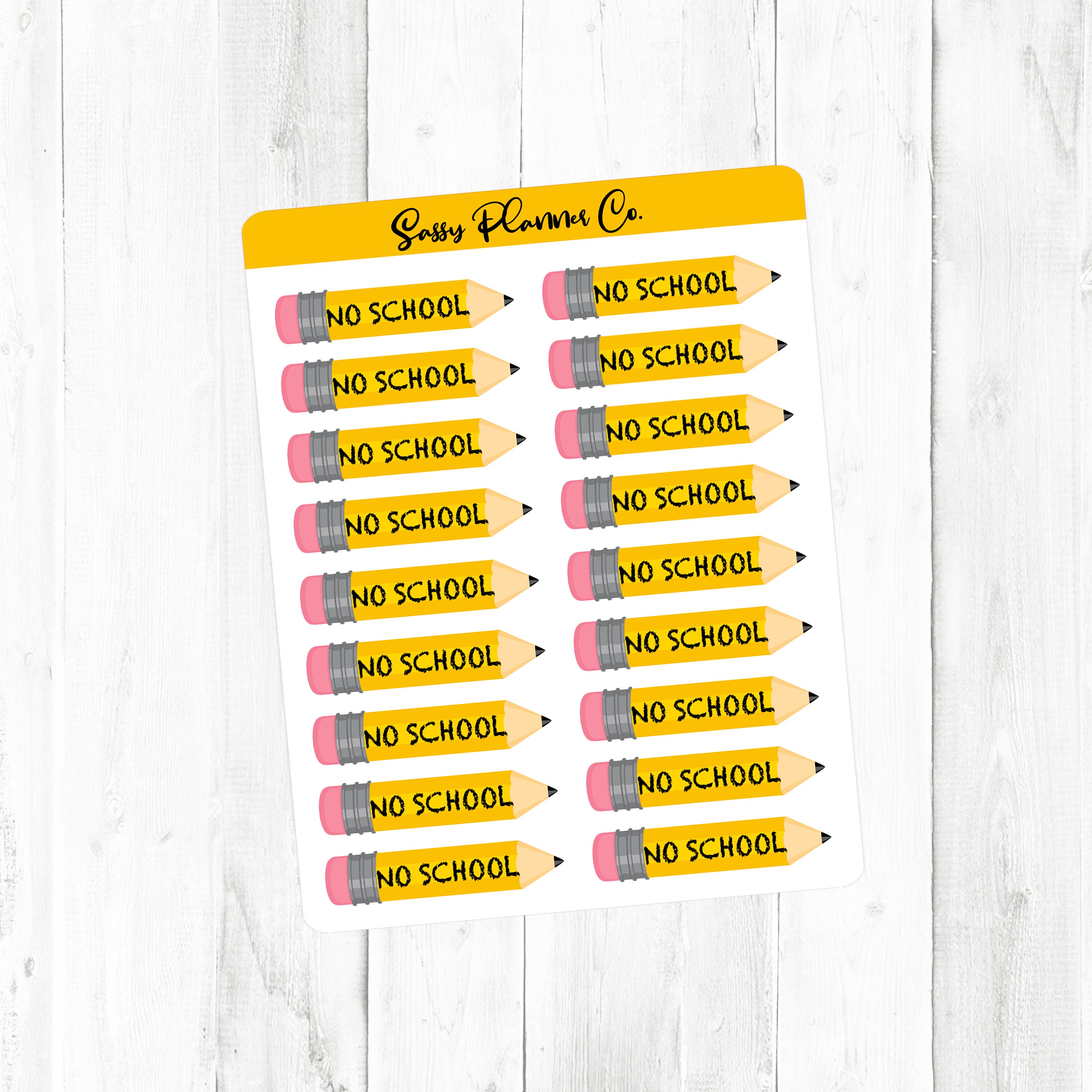 College Planner Stickers